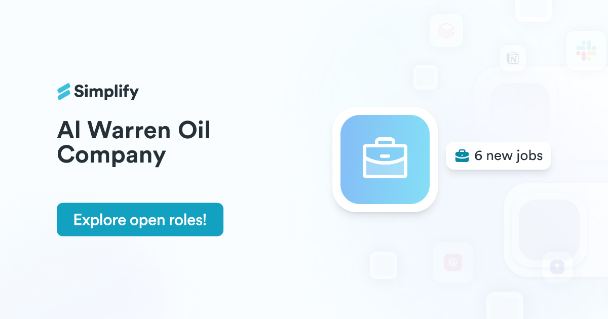 Jobs and Employment at Al Warren Oil Company | Simplify Jobs