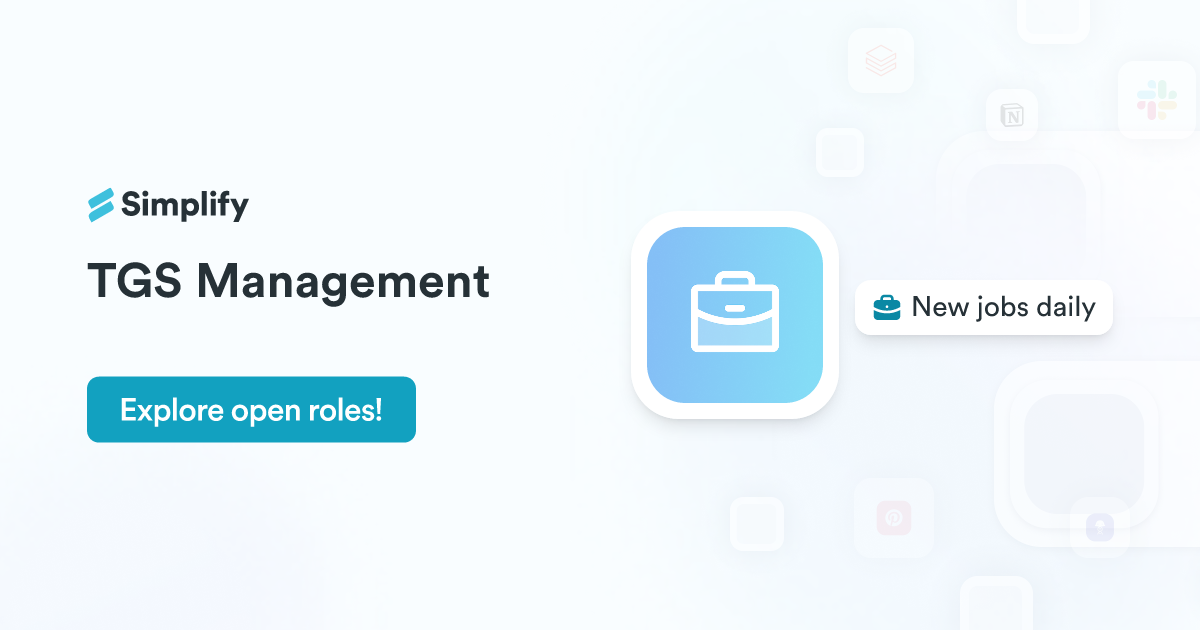 Jobs and Employment at TGS Management | Simplify Jobs